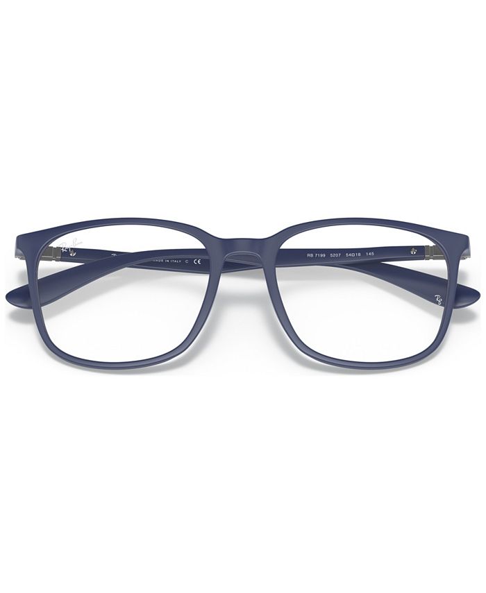 Ray-Ban RX7199 Unisex Square Eyeglasses - Macy's