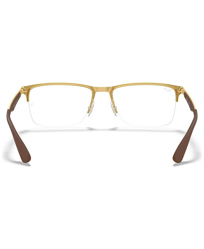 Ray-Ban RX6335 Unisex Rectangle Eyeglasses - Macy's