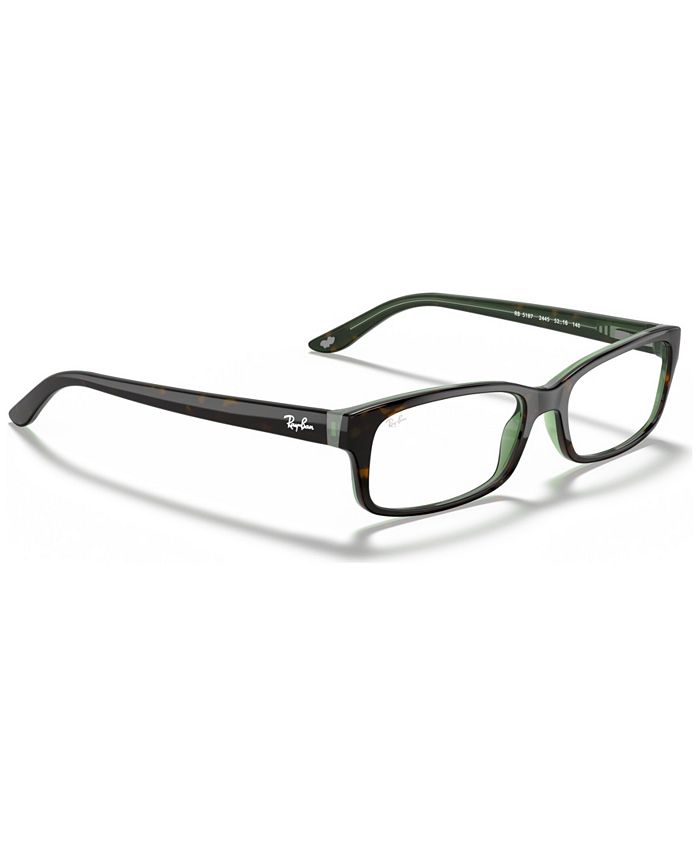Ray-Ban RX5187 Unisex Rectangle Eyeglasses - Macy's