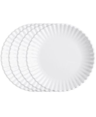 Q Squared Melamine Patio Luxe Lightweight 9" Salad Plates, Set of 4 ...