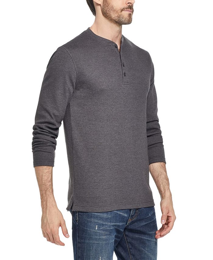 Weatherproof Vintage Men's Long Sleeved Waffle Henley T-shirt & Reviews ... Weatherproof Vintage Men's Long Sleeved Waffle Henley T-shirt & Reviews ...