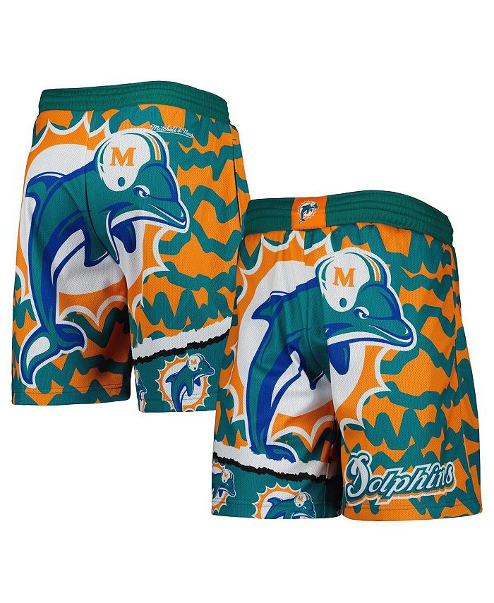 Mitchell & Ness Men's Aqua Miami Dolphins Jumbotron 2.0 Sublimated ...