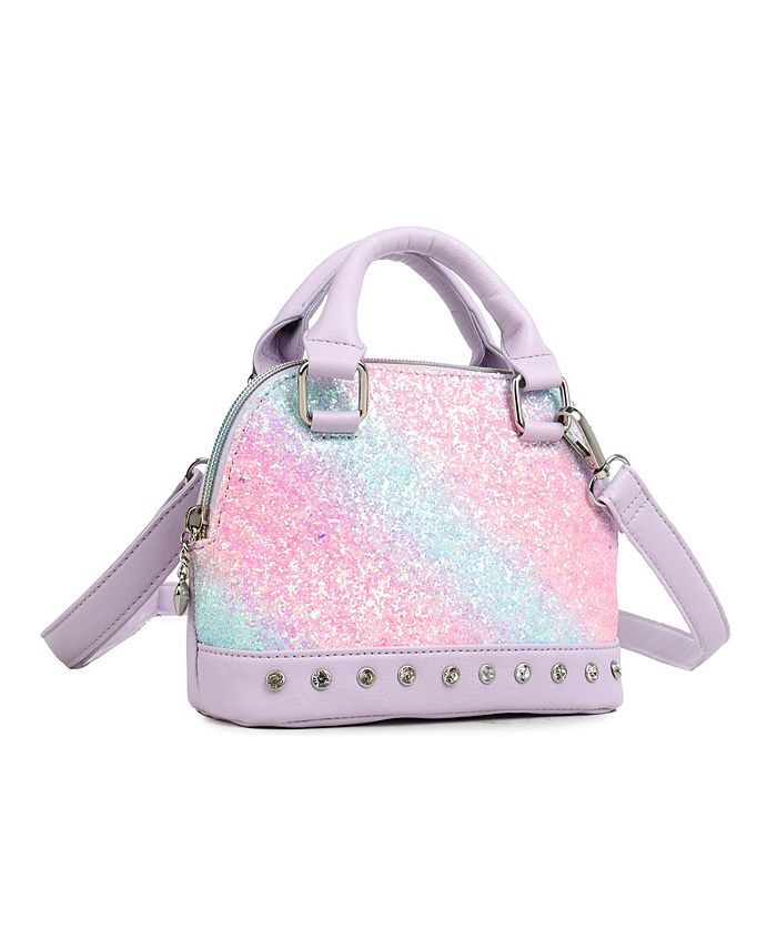 OMG! Accessories Big Girls Ombre Glitter Crossbody Bag - Macy's