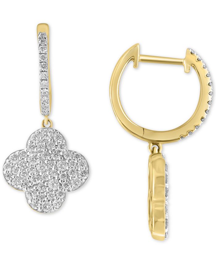 EFFY Collection EFFY® Diamond Drop Earrings (7/8 ct. t.w.) in 14k ...