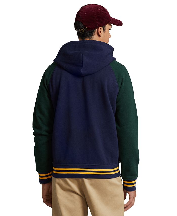 Polo Ralph Lauren Men's Fleece Hooded Baseball Jacket - Macy's