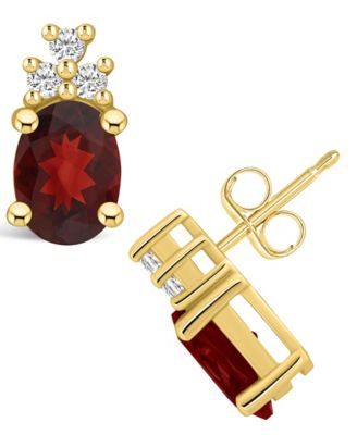 Macys garnet earrings store