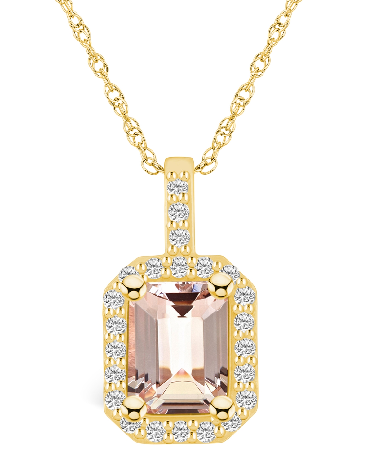 Click here for Macys Morganite (1-3/8 Ct. T.w.) and Diamond (1/4... prices