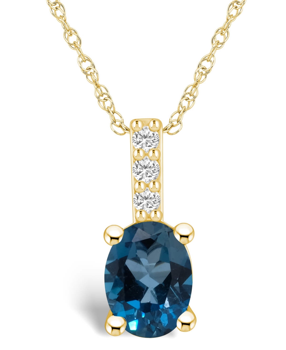 Click here for Macys London Blue Topaz (1-5/8 Ct. T.w.) and Diamo... prices