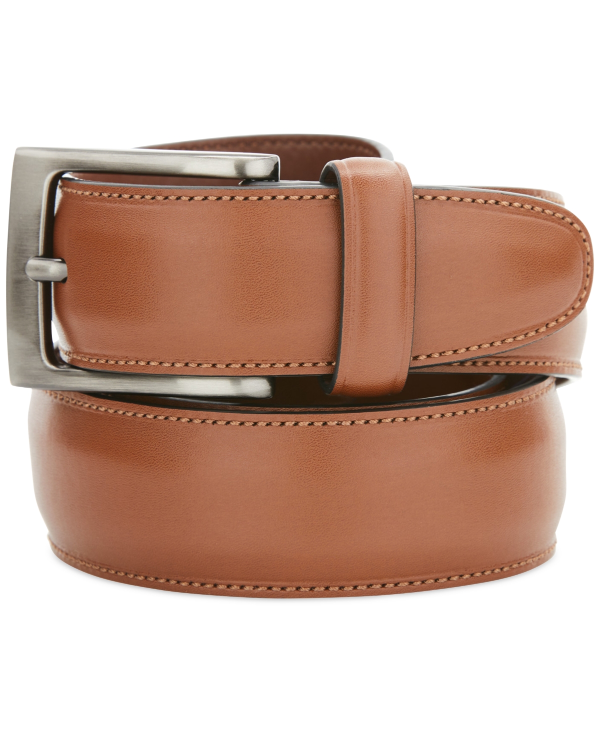 Click here for Perry Ellis Portfolio Mens Leather Dress Belt - Br... prices