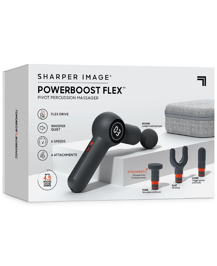 Sharper Image Powerboost Flex Pivot Percussion Massager - Macy's
