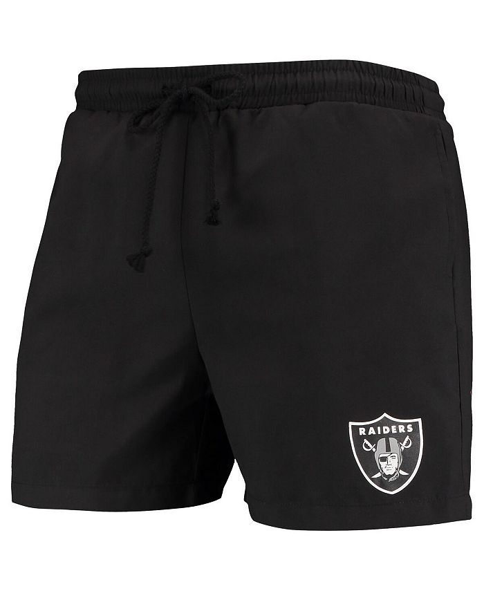 FOCO Men's Black Las Vegas Raiders Magic Print Palm Traditional Swim ...