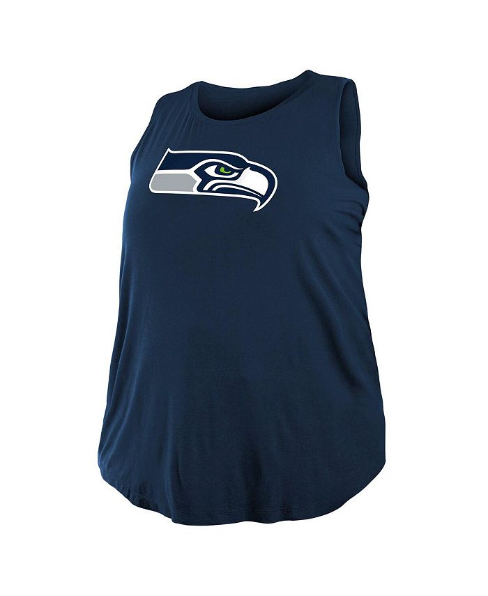 New Era Women's College Navy Seattle Seahawks Plus Size Tank Top - Macy's