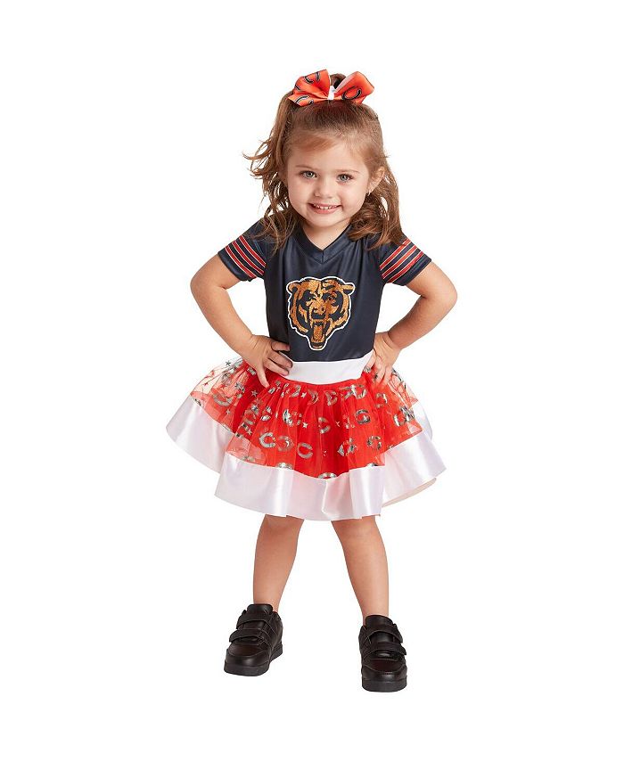 Jerry Leigh Toddler Girls Navy Chicago Bears Tutu Tailgate Game Day V ...