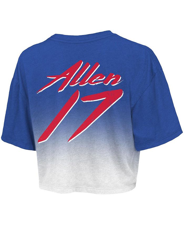 Majestic Women's Threads Josh Allen Royal, White Buffalo Bills Drip-Dye ...