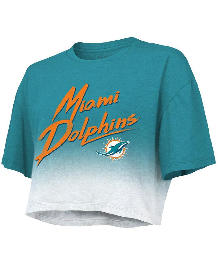 Majestic Women's Threads Tua Tagovailoa Aqua, White Miami Dolphins Drip ...