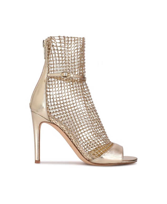 Nine West Women's Imery Mesh Peep Toe Booties & Reviews - Booties ...