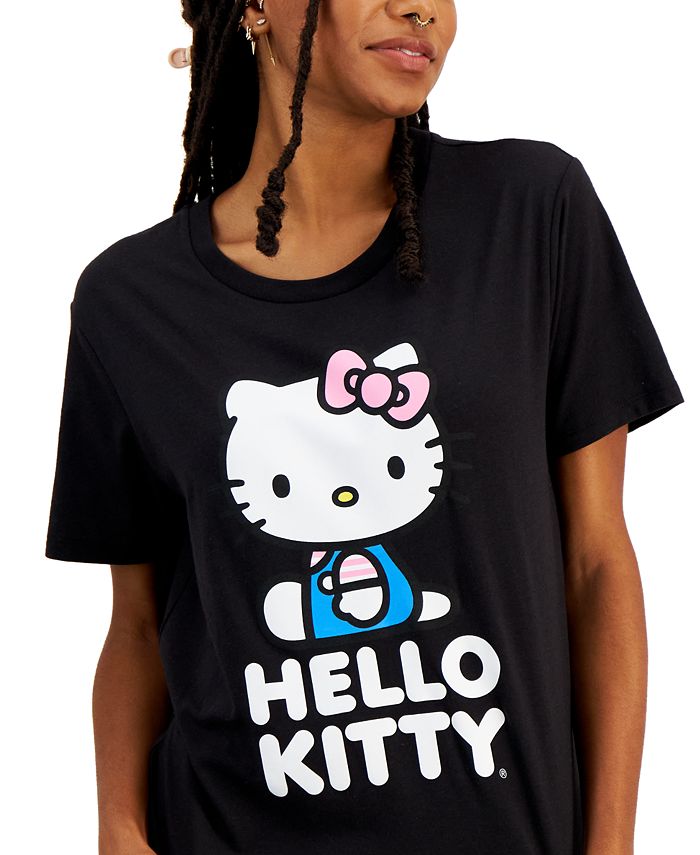 Love Tribe Juniors' Hello Kitty Short Sleeve T-Shirt - Macy's