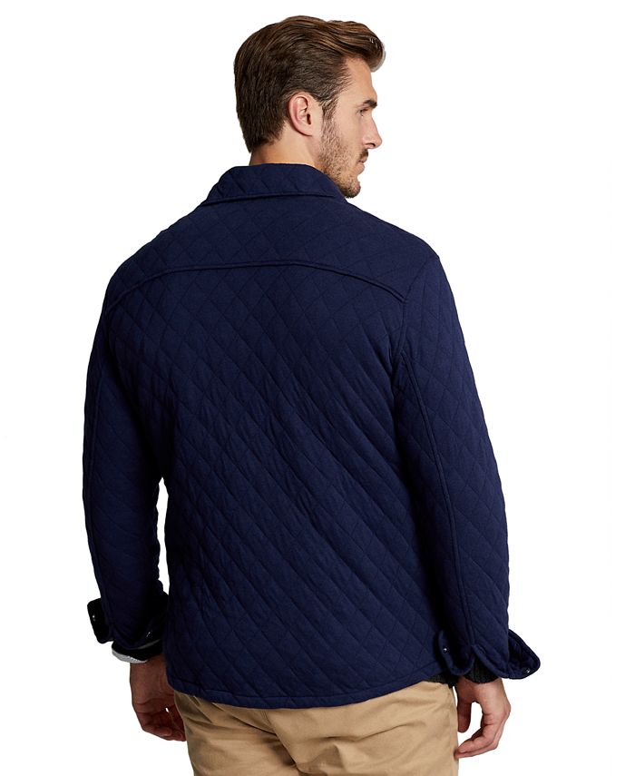 Polo Ralph Lauren Men's Big & Tall Quilted Luxury Jersey Jacket - Macy's