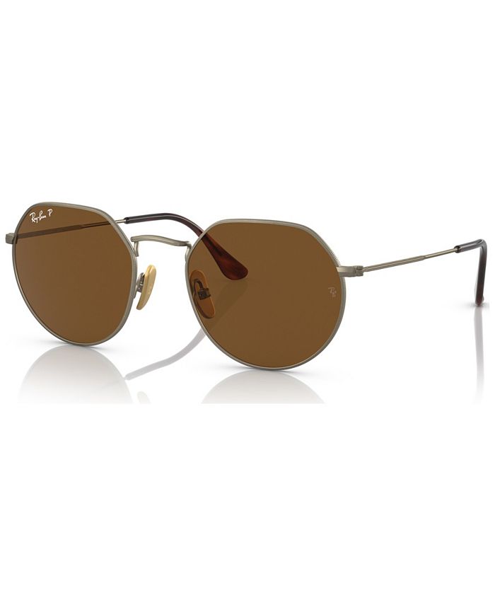 Ray-Ban Unisex Titanium Polarized Sunglasses, RB8165 - Macy's