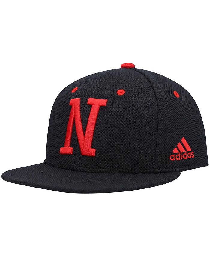 adidas Men's Black Nebraska Huskers On-Field Baseball Fitted Hat - Macy's