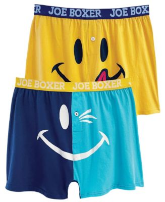 Joe Boxer Men's Classic Licky Cotton Boxers, Pack of 2 - Macy's