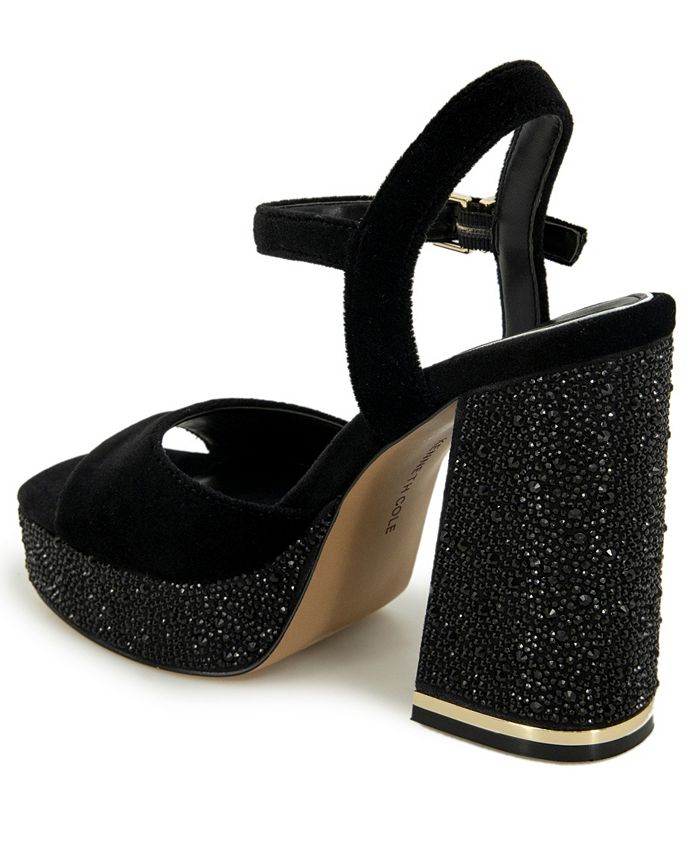 Kenneth Cole New York Women's Dolly Crystal Platform Sandals - Macy's