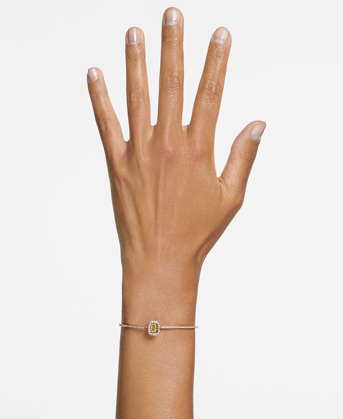 Swarovski Gold-Tone Millenia Crystal Bangle Bracelet - Macy's