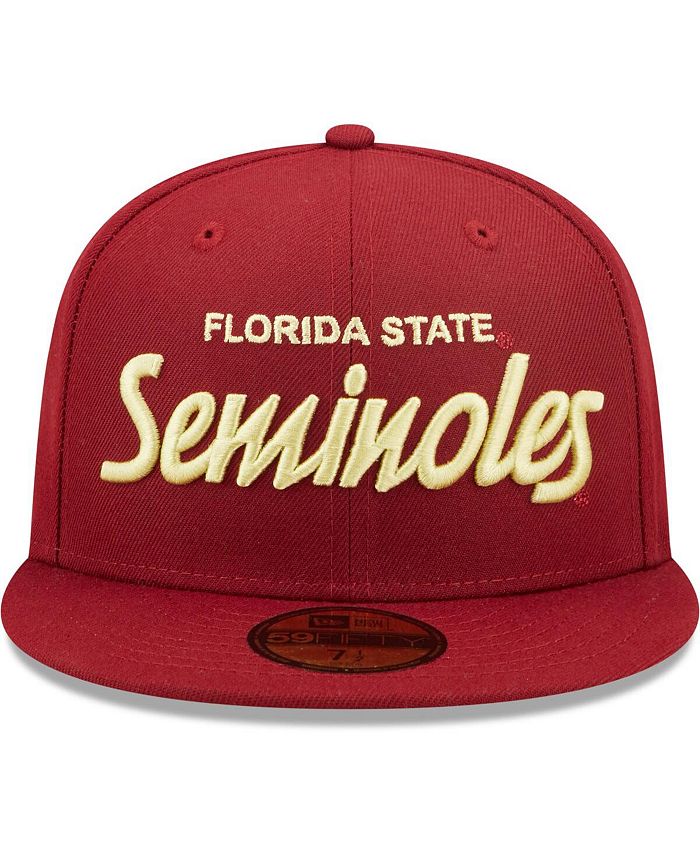 New Era Men's Garnet Florida State Seminoles Griswold 59FIFTY Fitted ...