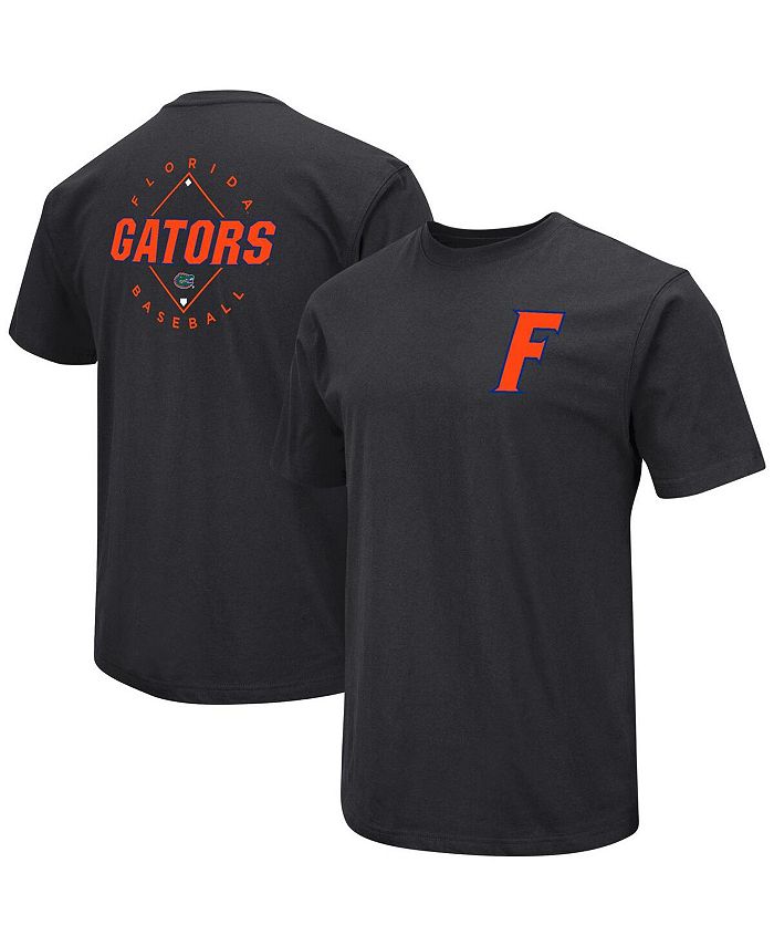 Colosseum Men's Black Florida Gators Baseball On-Deck 2-Hit T-shirt ...