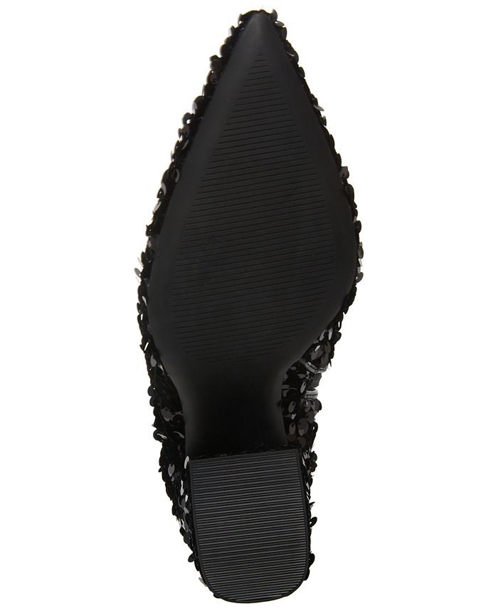 Madden Girl Women's Cody Sequined Flare-Heel Booties & Reviews ...