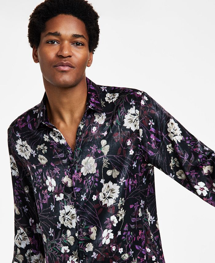 I N C International Concepts Mens Gav Bot Classic Fit Long Sleeve