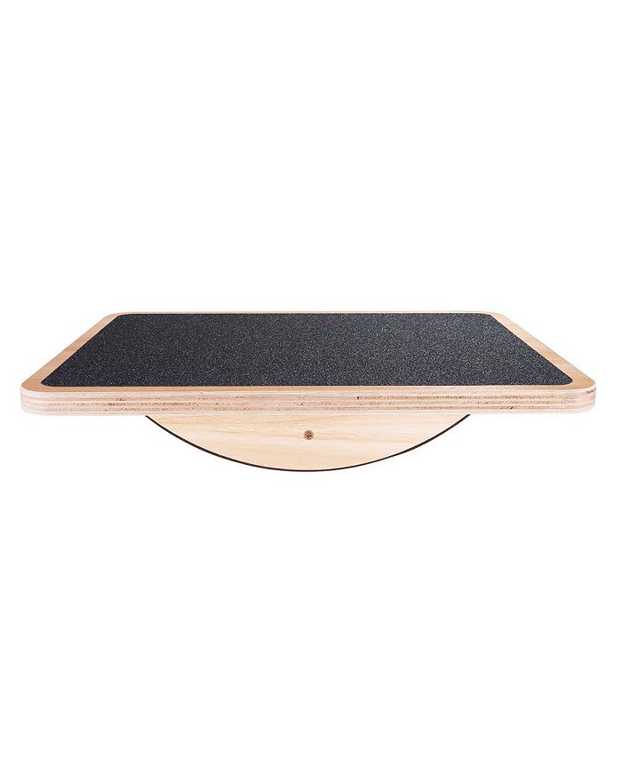 StrongTek Professional Wooden Balance Rocker Board, Support Up To 350lb ...