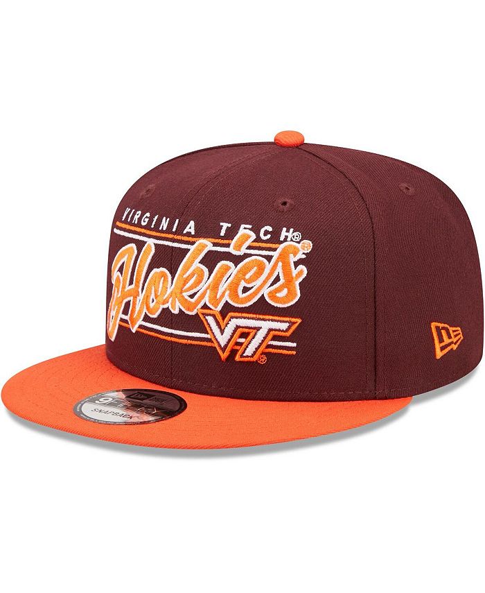 New Era Men's Maroon Virginia Tech Hokies Team Script 9FIFTY Snapback ...