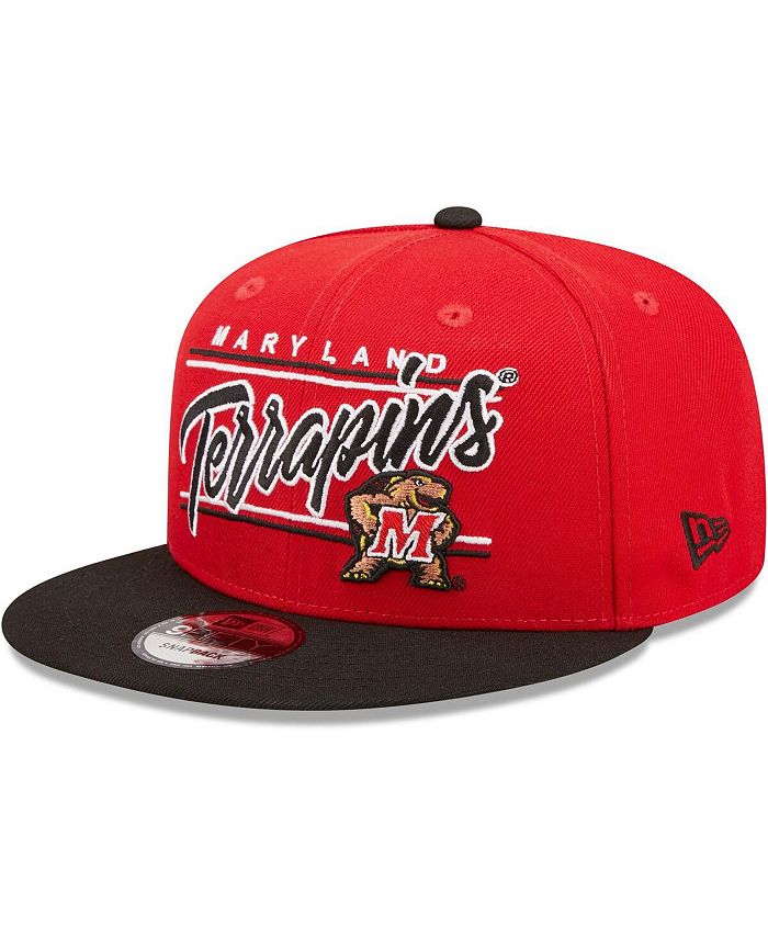 New Era Men's Red Maryland Terrapins Team Script 9FIFTY Snapback Hat ...