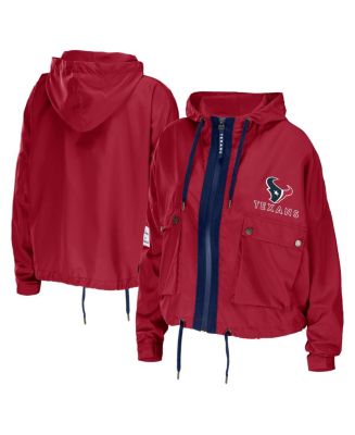 Women's WEAR by Erin Andrews Red Houston Texans Full-Zip Hoodie Jacket ...