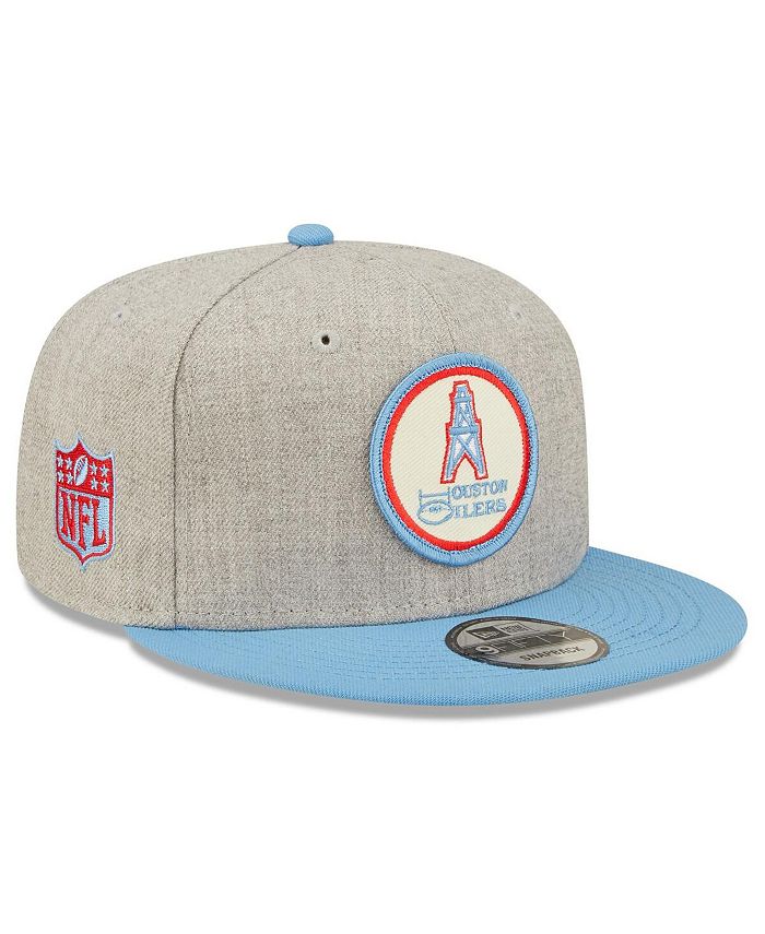 New Era Men's Gray, Light Blue Houston Oilers 2022 Sideline 9FIFTY ...