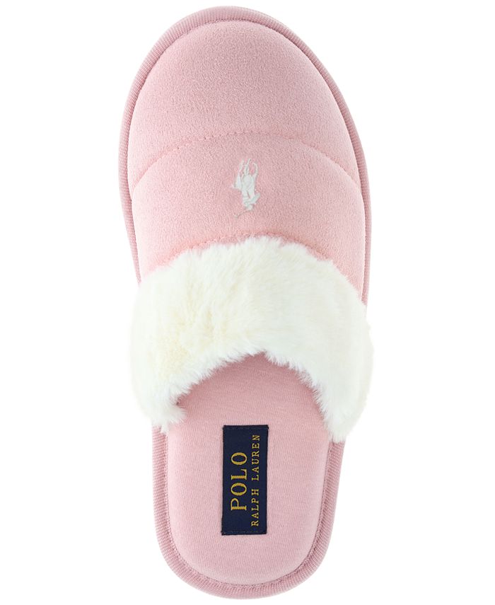 Polo Ralph Lauren Women's Kelcie Microsuede Scuff Slippers - Macy's