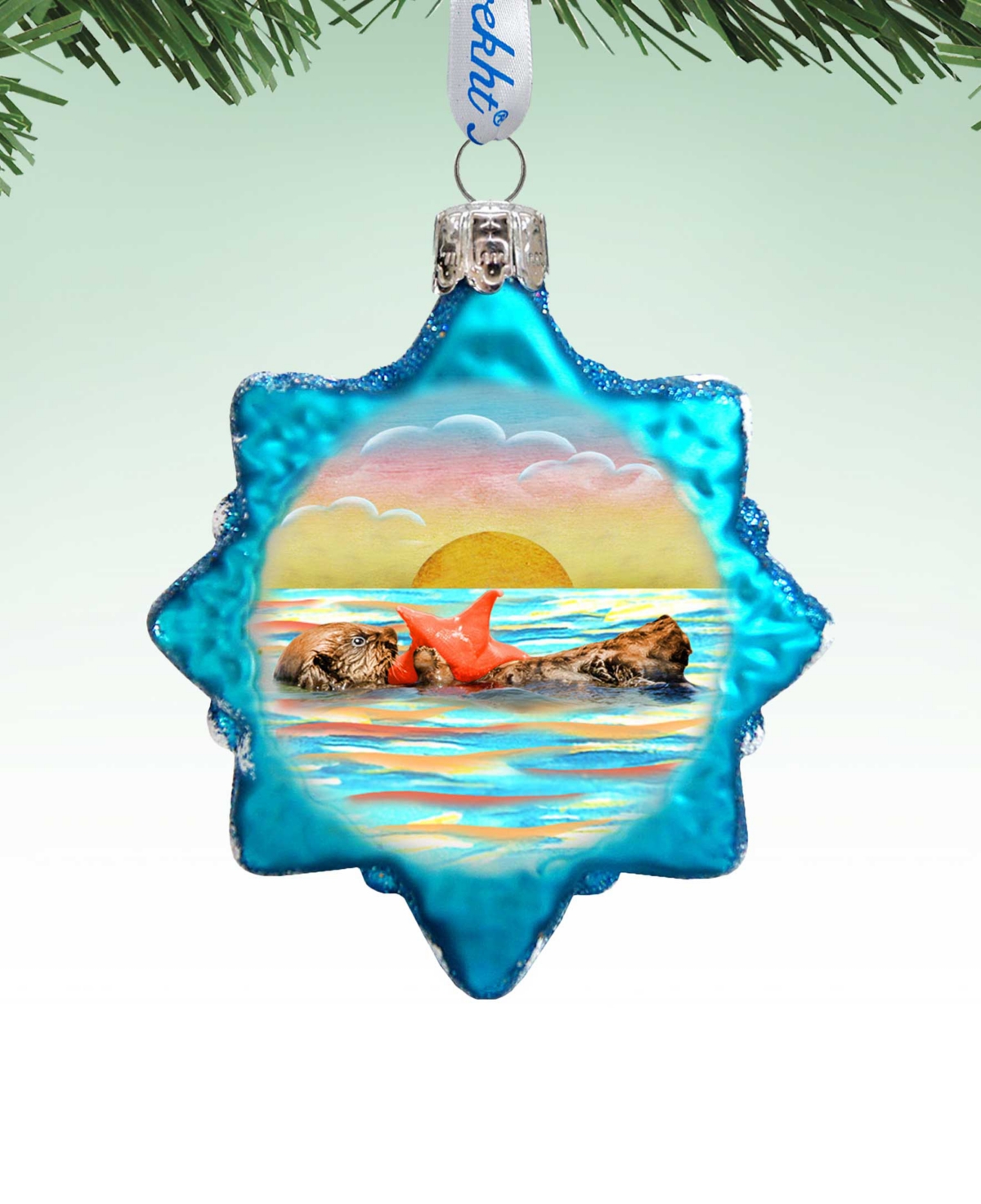 Click here for Designocracy Shell Mercury Holiday Ornament - Mult... prices