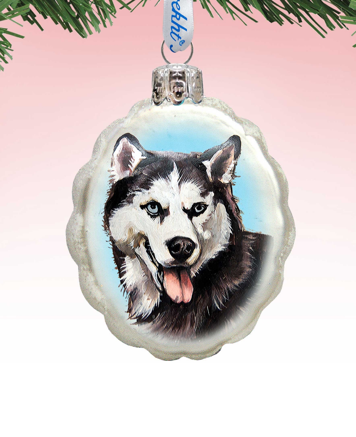 Click here for Designocracy Siberian Husky Mercury Holiday Orname... prices