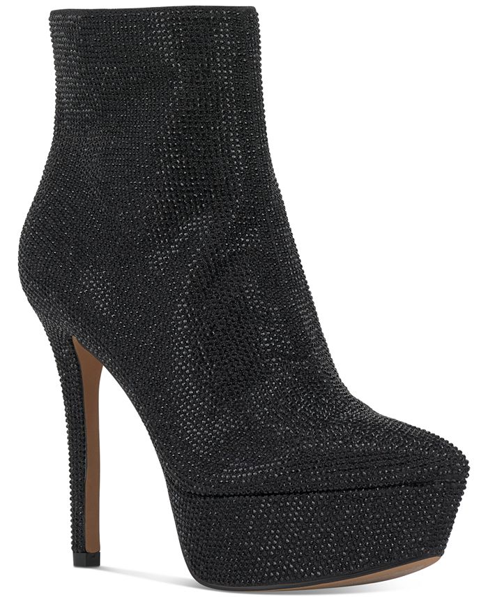 Jessica Simpson Women's Odeda Embellished Platform Booties - Macy's