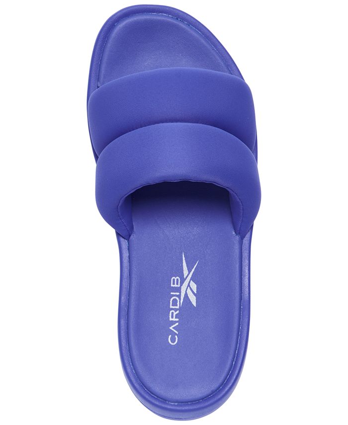 Reebok Women's Cardi B Classic Slide Sandals from Finish Line - Macy's