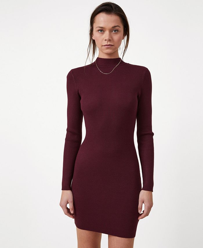 COTTON ON Women's Mock Neck Sweater Dress - Macy's