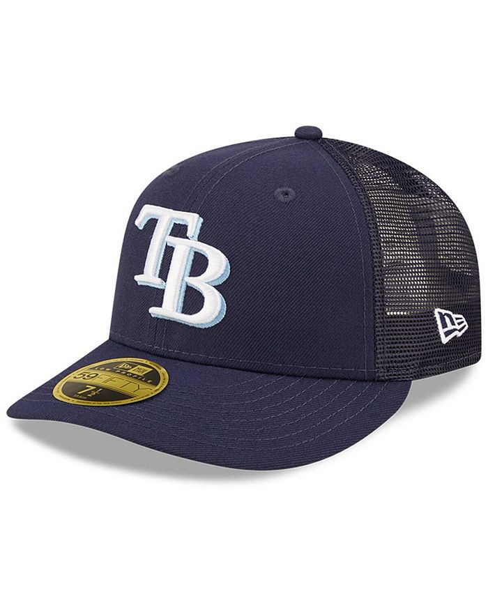 New Era Men's Navy Tampa Bay Rays Authentic Collection Mesh Back Low ...
