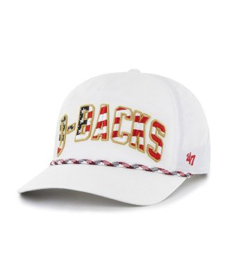 Men's '47 White Arizona Diamondbacks Flag Flutter Hitch Snapback Hat ...