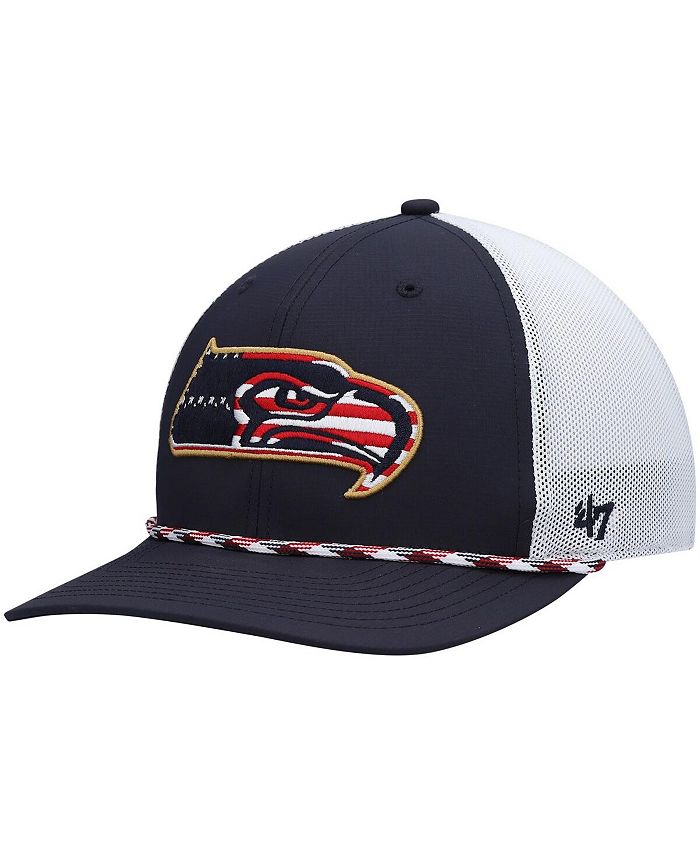 '47 Brand Men's '47 College Navy, White Seattle Seahawks Flag Fill ...
