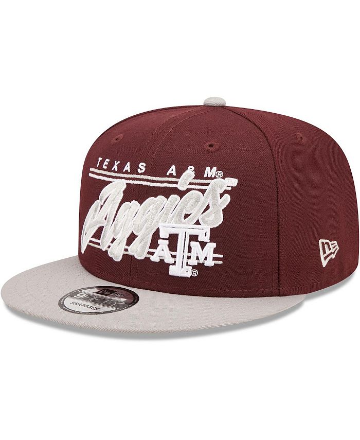 New Era Men's Maroon Texas A&M Aggies Team Script 9FIFTY Snapback Hat ...