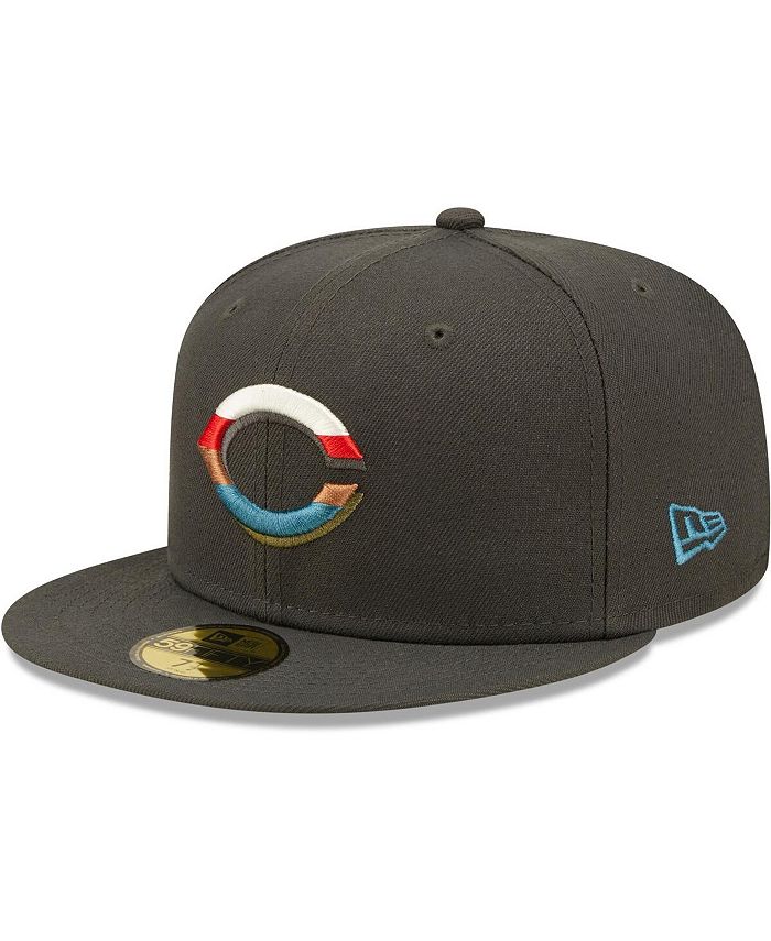 New Era Men's Charcoal Cincinnati Reds Multi Color Pack 59FIFTY Fitted ...