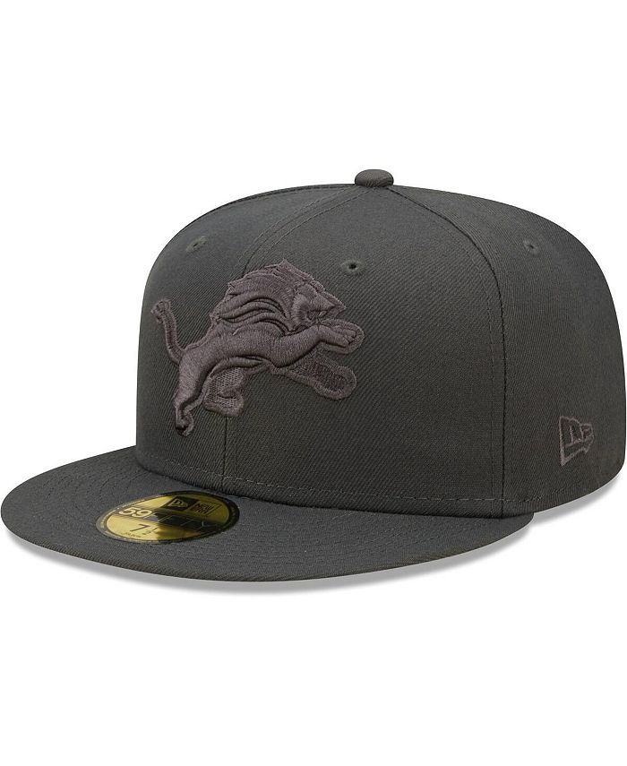 New Era Men's Graphite Detroit Lions Color Pack 59FIFTY Fitted Hat - Macy's