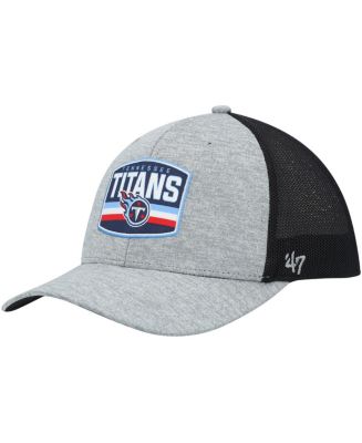 Men's '47 Brand Heathered Gray and Navy Tennessee Titans Motivator Flex ...