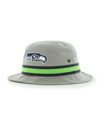 Men's '47 Brand Gray Seattle Seahawks Striped Bucket Hat - Macy's